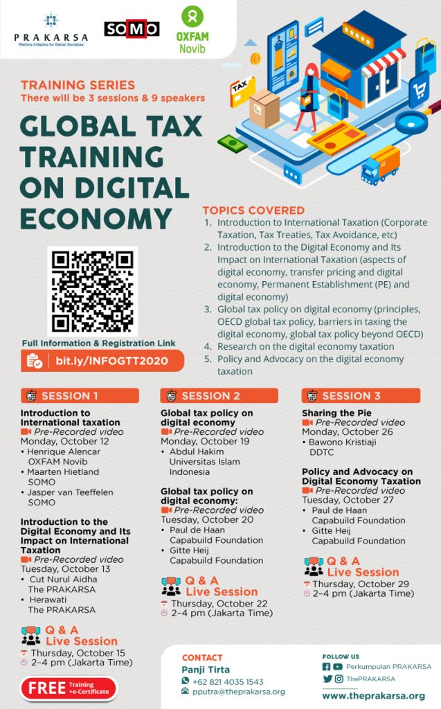 Global Tax Training on Digital Economy – The PRAKARSA